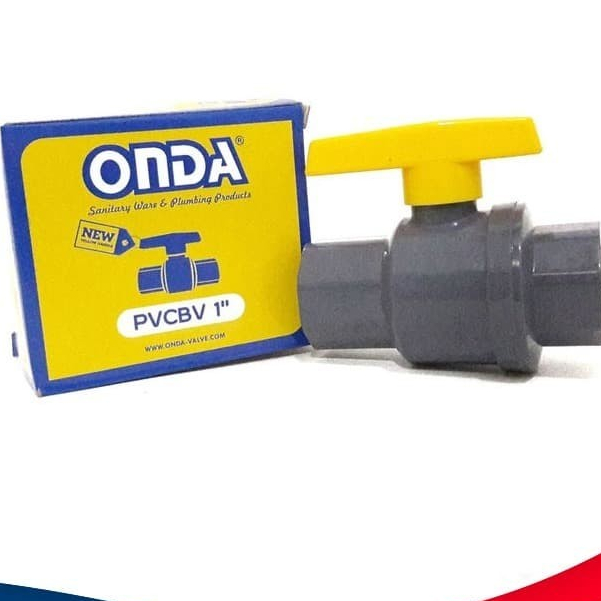 Jual ONDA BALL VALVE PVCBV 1/2" 3/4" 1" INCH STOP KERAN KRAN PVC ONDA STOP KRAN PVC BV GATE ...