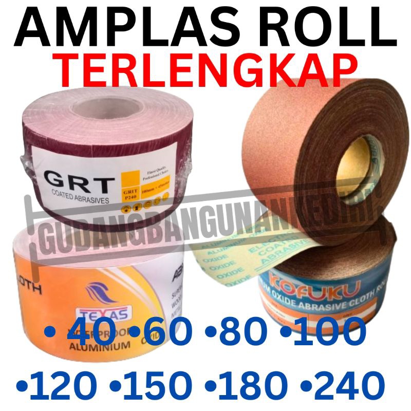 Jual [1 ROLL] amplas kertas gosok roll TEXAS KOFUKU YSK VIPER GRT 1roll ...