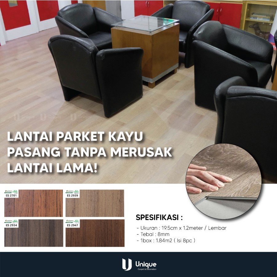 Jual Lantai Parket Kayu Anti Rayap Tahan Air / Parket Synchrowood AC4 ...
