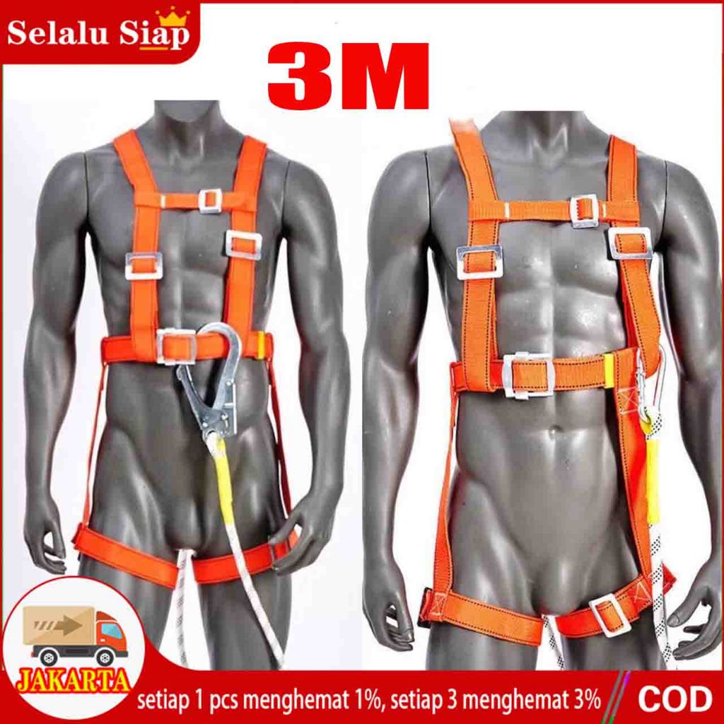Jual 3M Safety Full Body Harness/Safety Belt Kerja/Safety Belt Proyek | Shopee Indonesia