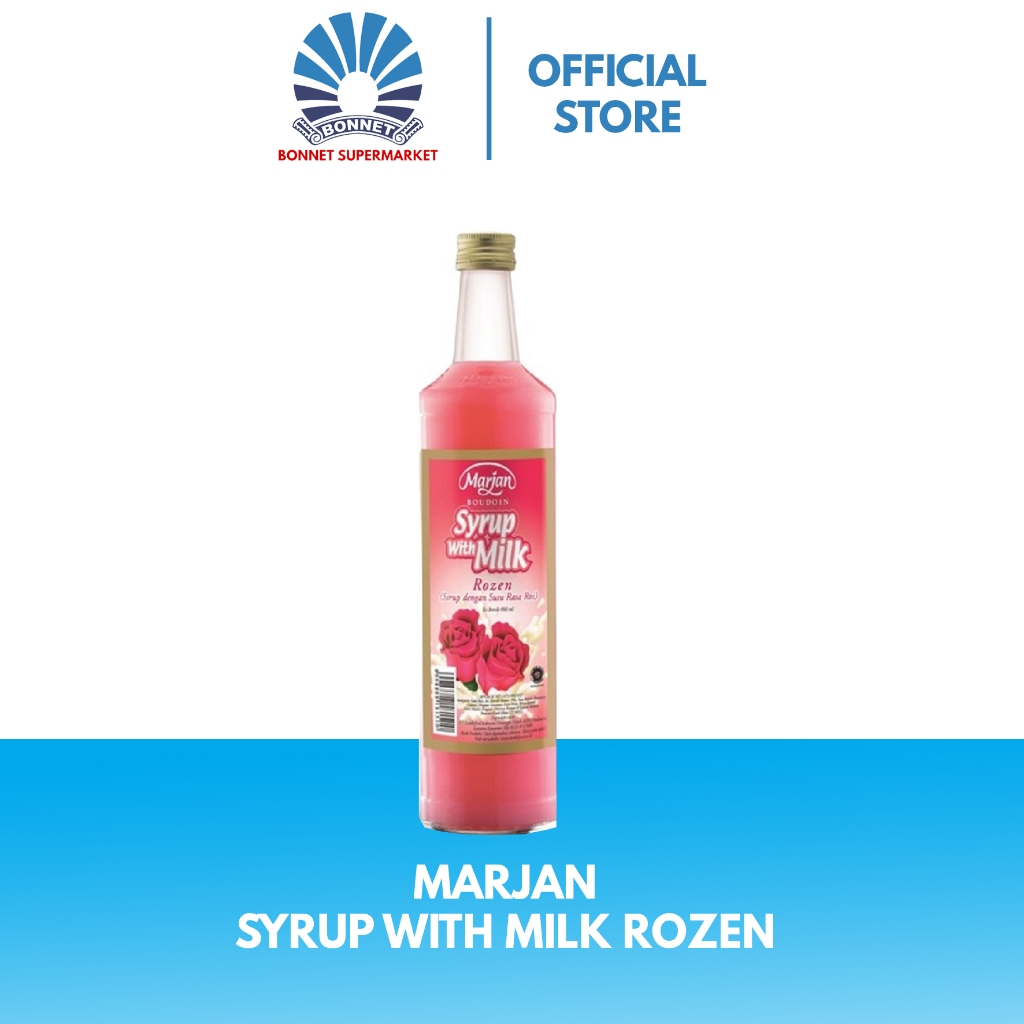 Jual Sirup Marjan Syrup With Milk Rozen 460ml | Shopee Indonesia