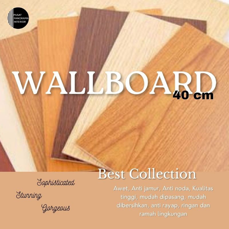 Jual PVC Wallboard HIGH QUALITY Lebar 40CM Panjang 2,9 m SERBAGUNA ...