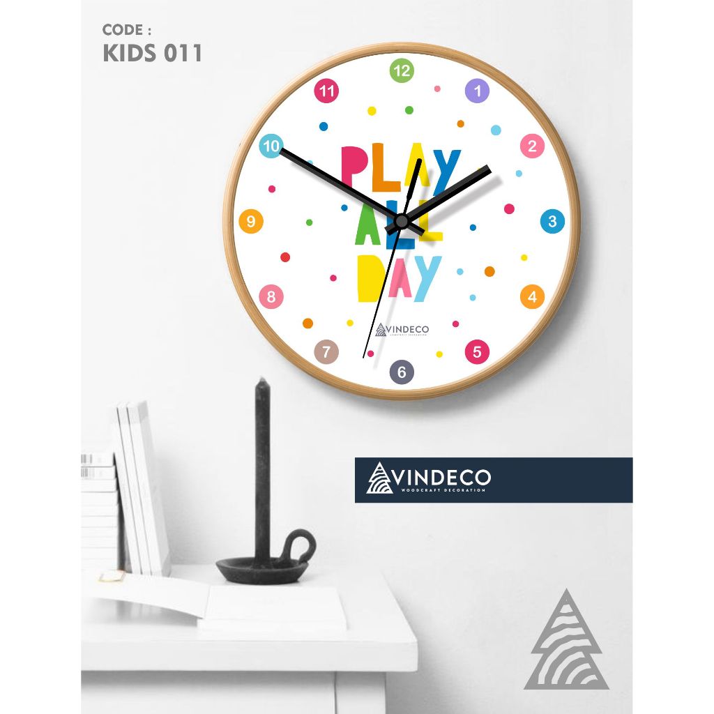 Jual JAM DINDING KAYU / JAM DINDING ANAK / KADO ULTAH / KADO ANAK / JAM ...