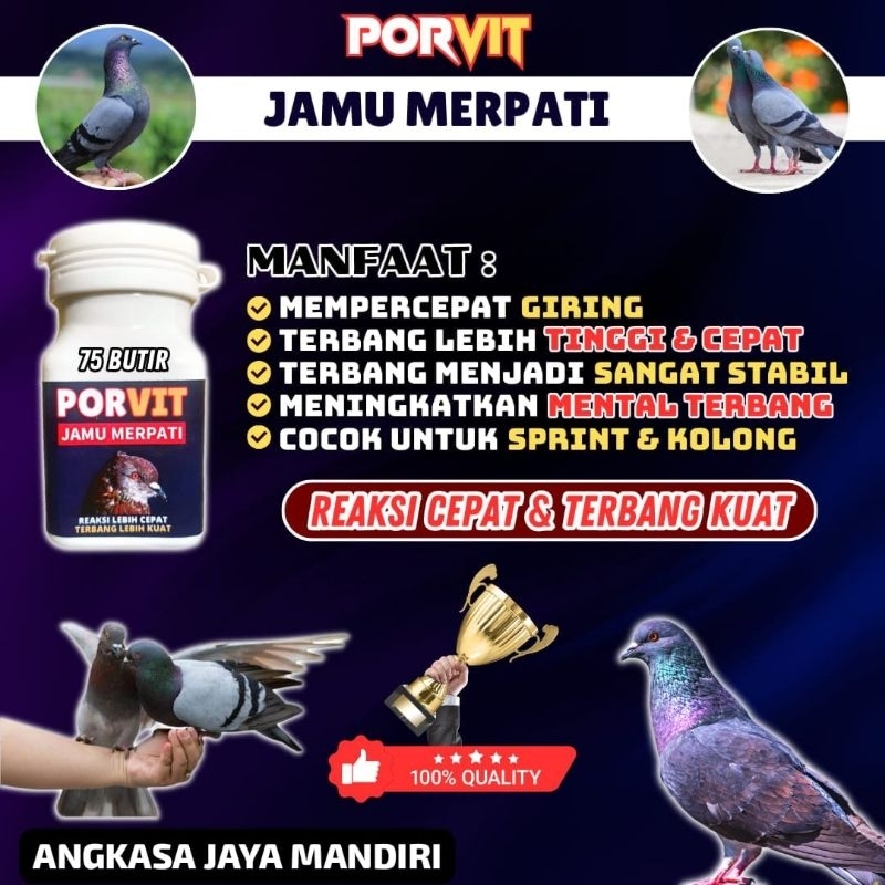 Jual JAMU JAWARA MERPATI PORVIT | Shopee Indonesia