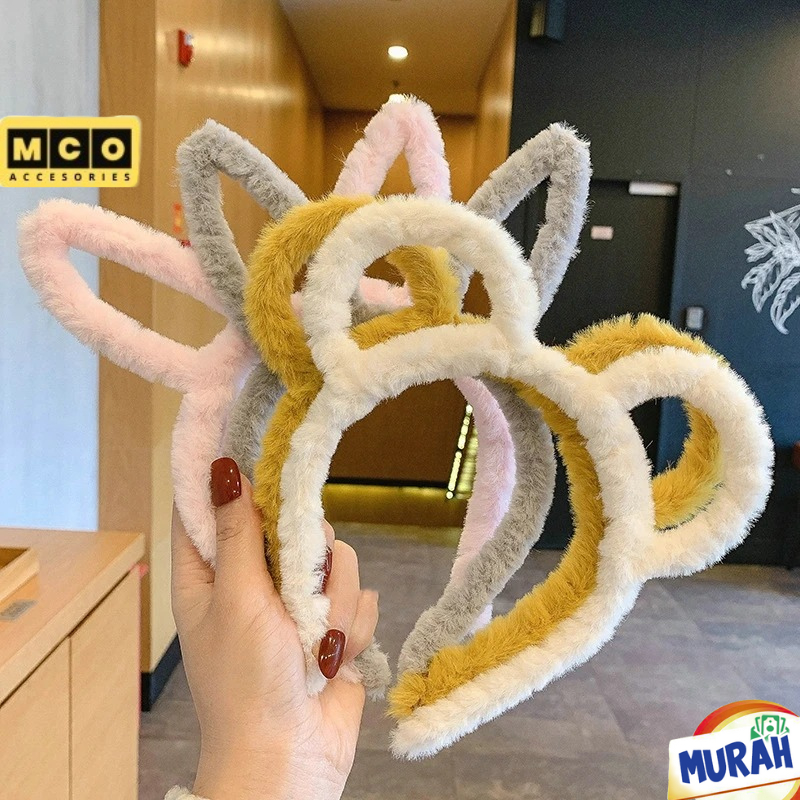 Jual Bando Karakter Telinga Kucing Kelinci Beruang Bandana Motif Hewan ...