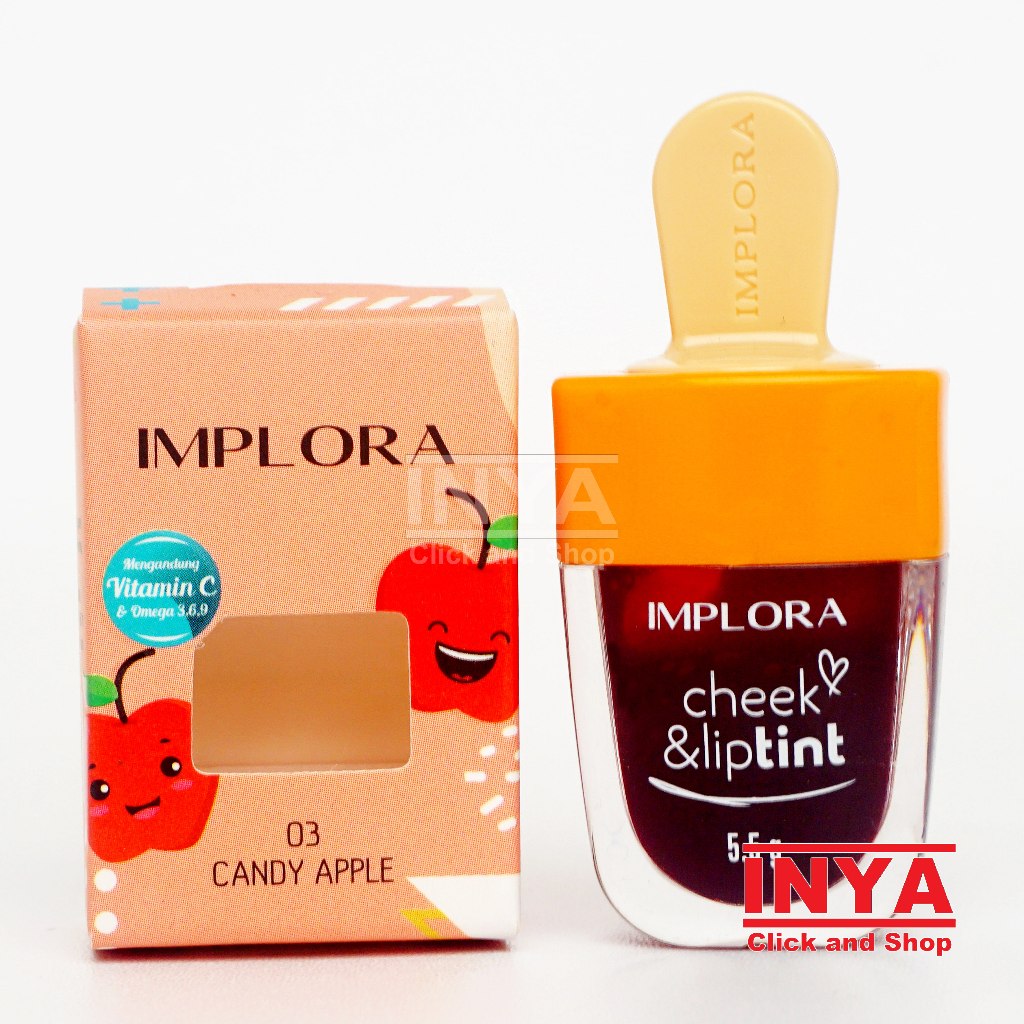 Jual IMPLORA Cheek & Liptint 03 Candy Apple 5.5g - Lip Tint Ice cream ...