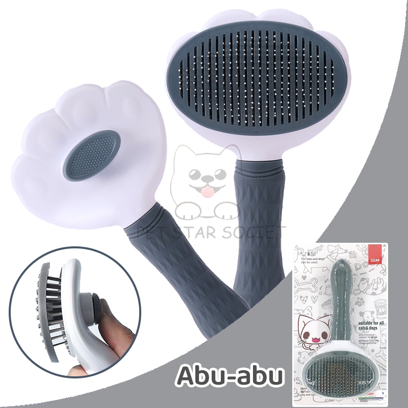 Jual Sisir Kucing Anjing Tombol Otomatis Pembersih Pengangkat Bulu Mati ...