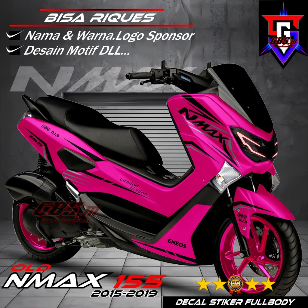 Jual Stiker Nmax 155 Old 2015-2019 Fullbody Decal Stiker Nmax 155 Old ...