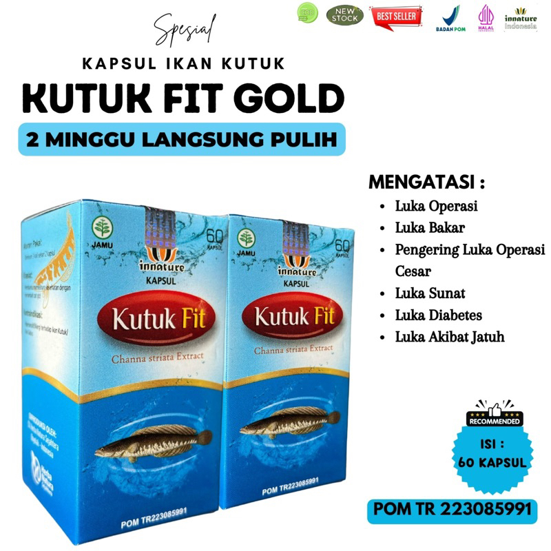 Jual Kapsul Ikan Kutuk Fit | ALBUMIN INNATURE original ikan gabus 100% KAPSUL KUTUK FIT INNATURE ...