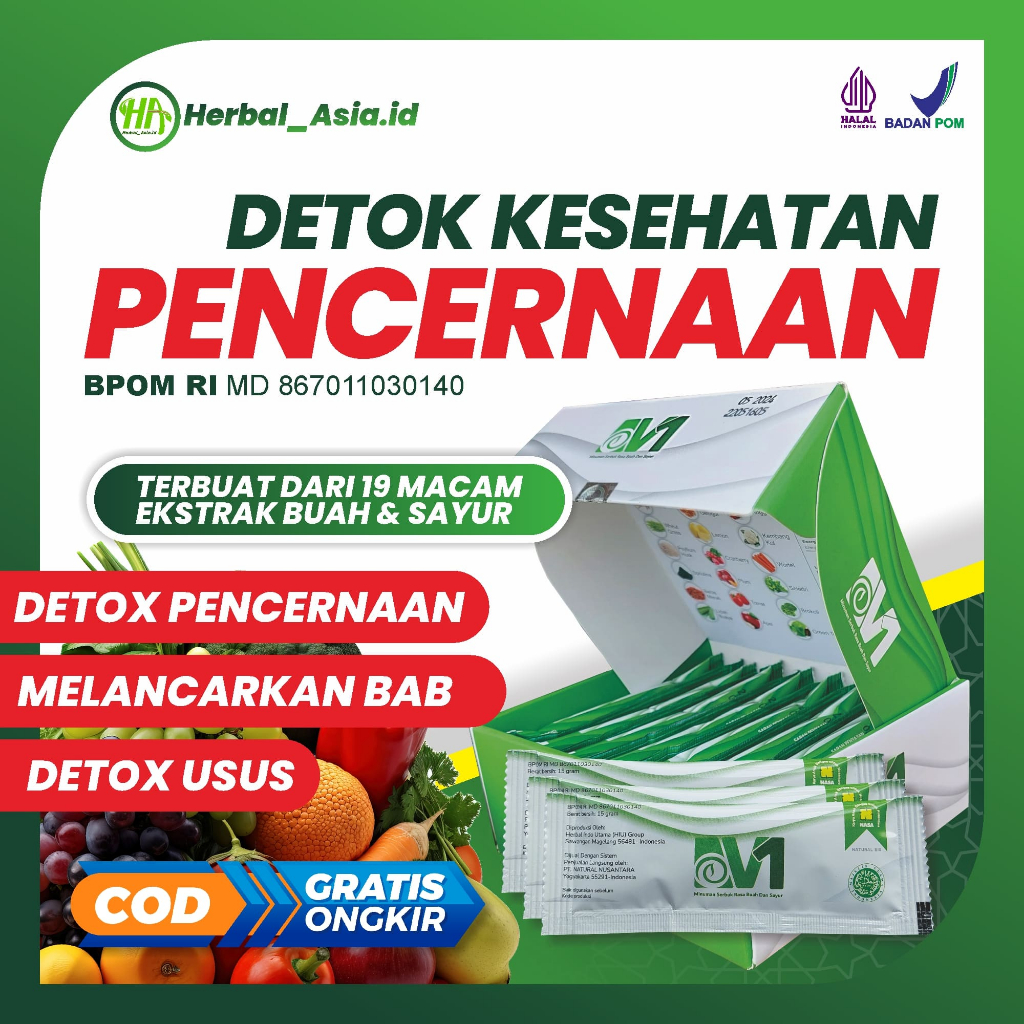 Jual V1 Original Nasa Lancarkan BAB Perut Sembelit Gangguan Pencernaan ...