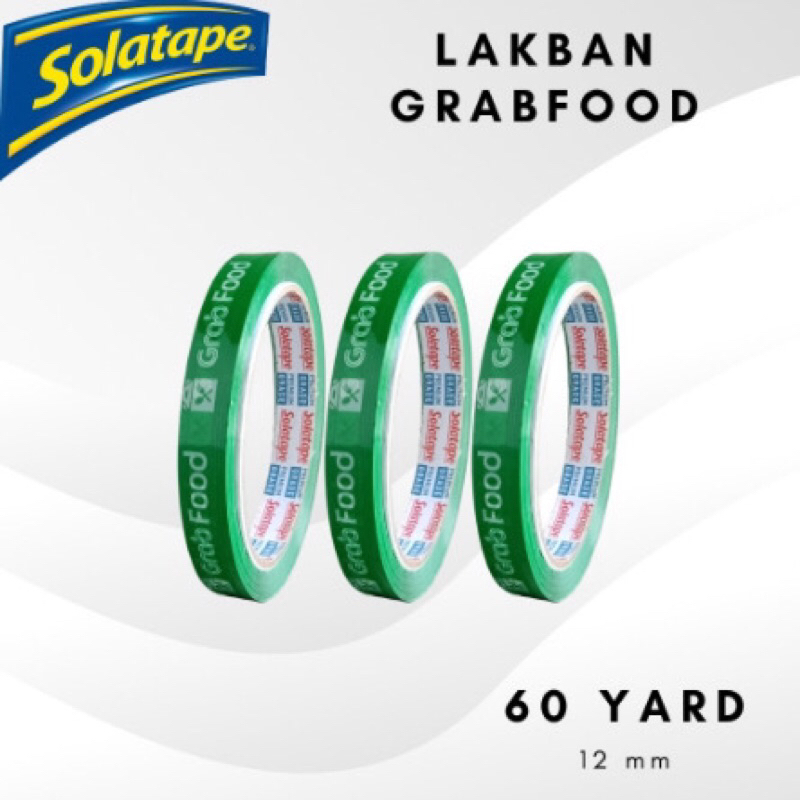 Jual Solatip Grabfood / Solasi Grab Food / Lakban Makanan / 12 mm x 60 ...