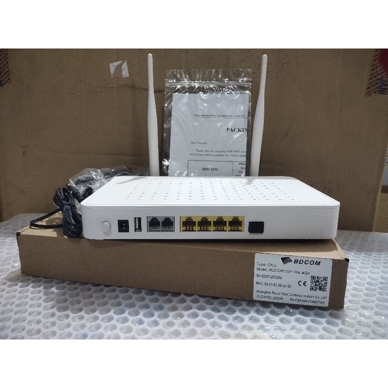 Jual WIFI ROUTER BDCOM GP1704-4GV ONU New Bergarani | Shopee Indonesia