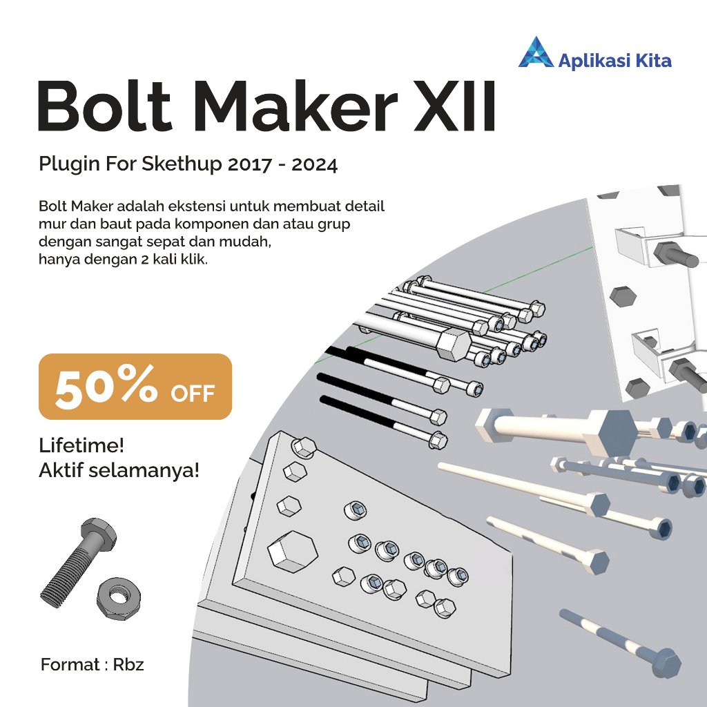 Jual Bolt Maker XII for SketchUp - For Windows | Shopee Indonesia
