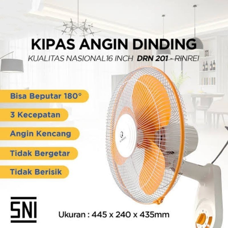 Jual Wall Fan 16 inci Home One | Kipas Angin Dinding 16 inci kwalitas ...