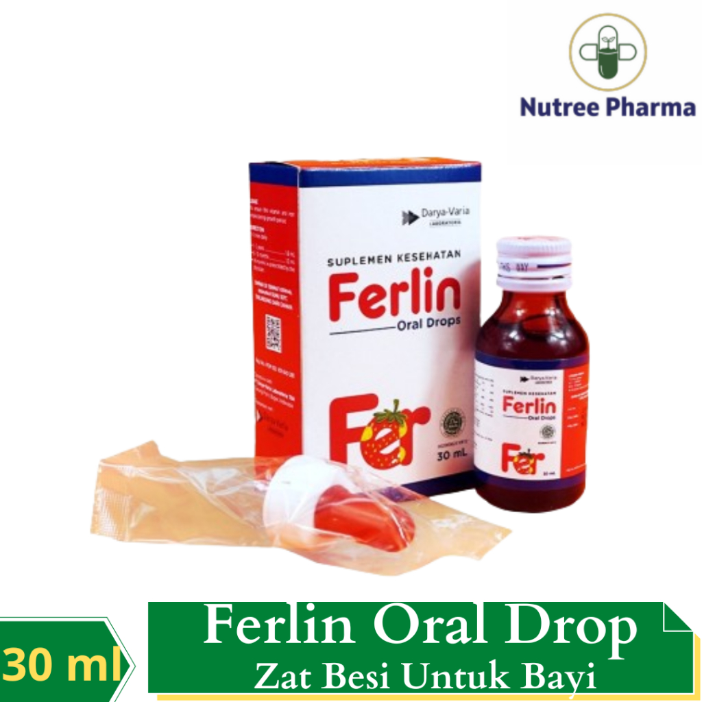 Jual ⚡MURAH & DIJAMIN ORI⚡ FERLIN ORAL DROP 30 ML | Suplemen Vitamin ...