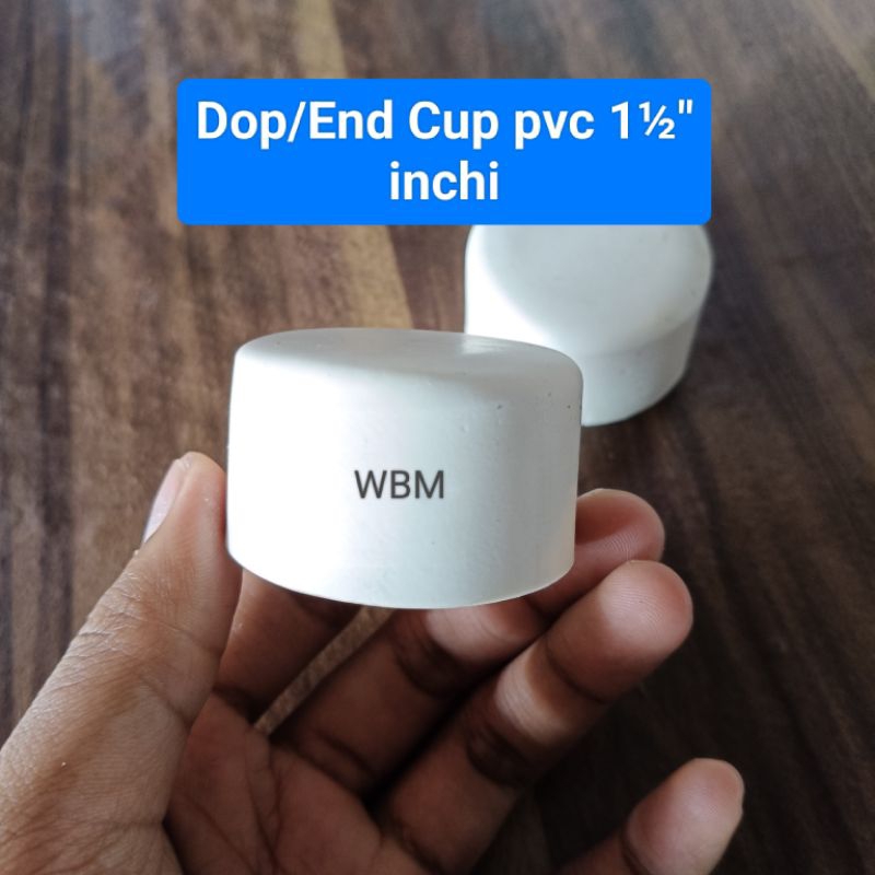 Jual Dop/End Cup pvc 11/2" inchi Tutup pipa paralon 1.5 inch | Shopee ...