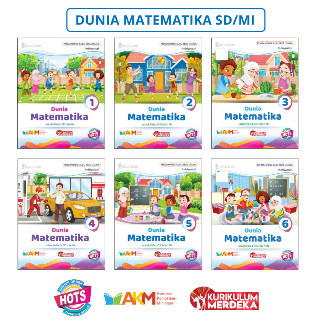 Jual Platinum - Buku Pelajaran Dunia Matematika kelas 1 s/d 6 SD/MI Kurikulum Merdeka | Shopee ...