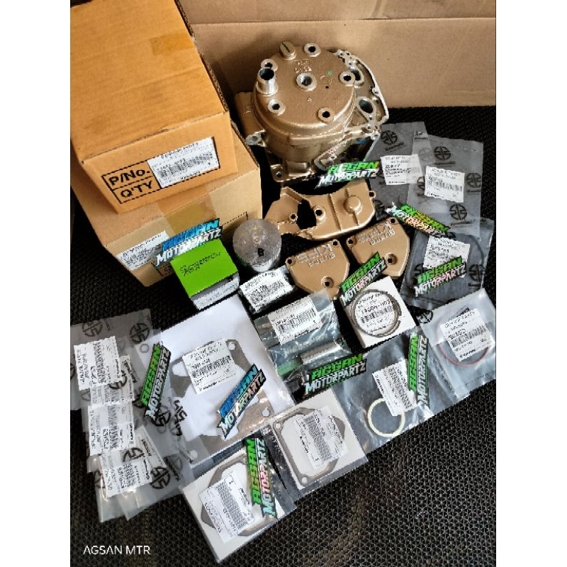 Jual Blok 1855 gold set piston set paking Topset cover kips set Ninja 150 R SS RR NEW RR OLD ...