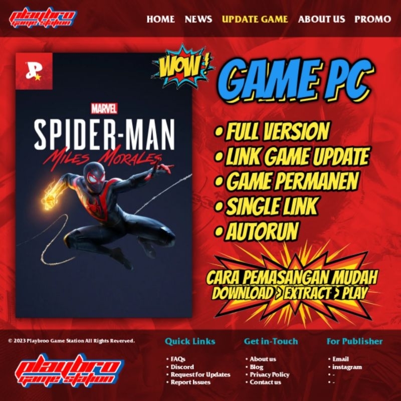 Jual Marvel Spider-Man Miles Morales Game PC/Laptop (Download to Play ...