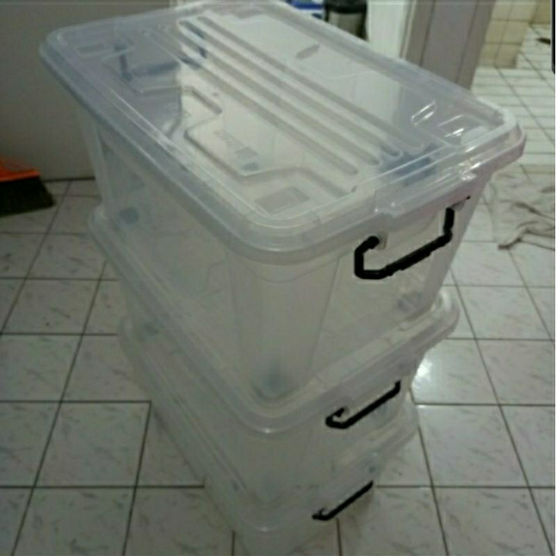 Jual box 45liter/ box container bening 45liter | Shopee Indonesia
