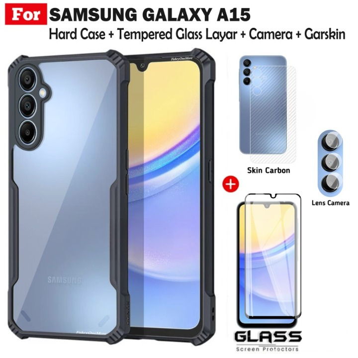 Jual PROMO 4in1 Case Samsung A15 4G 5G M15 5G A25 5G Shockproof Free ...