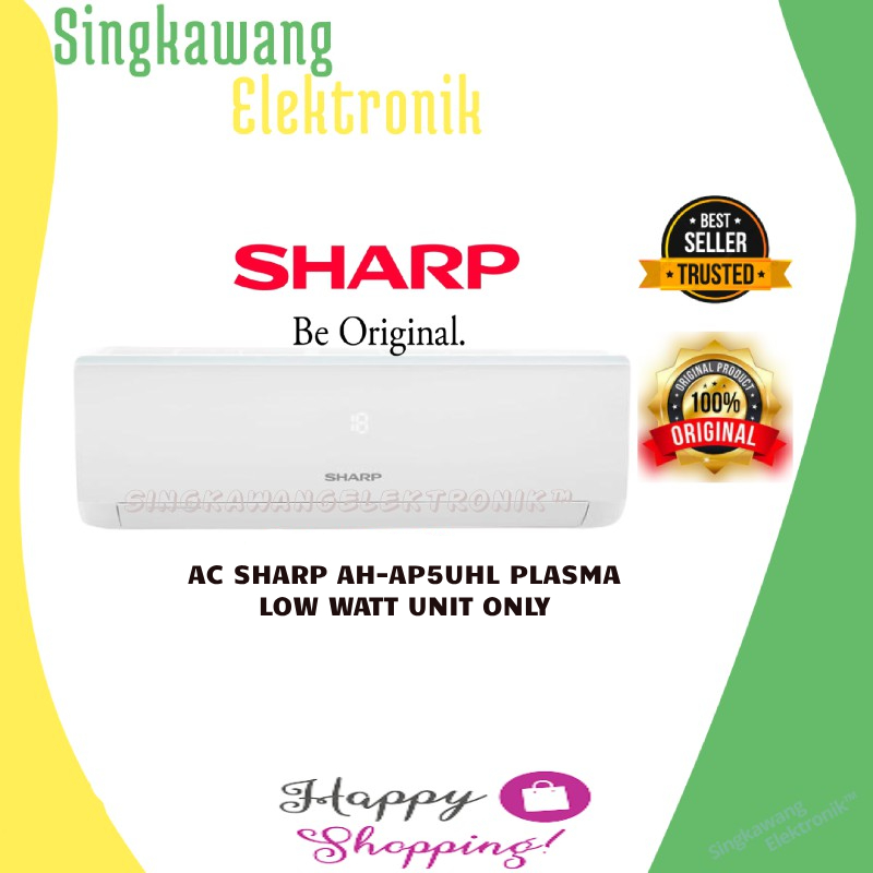 Jual AC SHARP AH-AP5UHL PLASMA LOW WATT UNIT ONLY | Shopee Indonesia