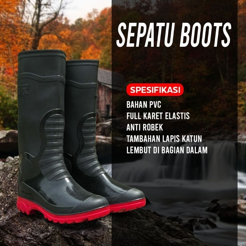 Jual Sepatu AR Boots untuk Mancing, Proyek, Perkebunan, Pertanian ...