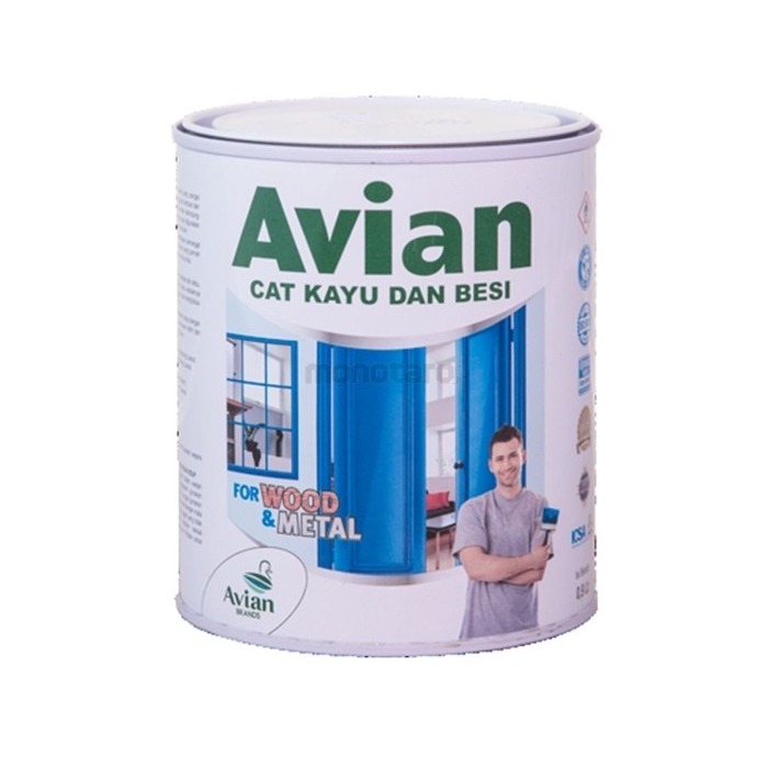 Jual TERMURAH AVIAN CAT KAYU / BESI AVIAN BRAND 0.9 LITER | Shopee ...