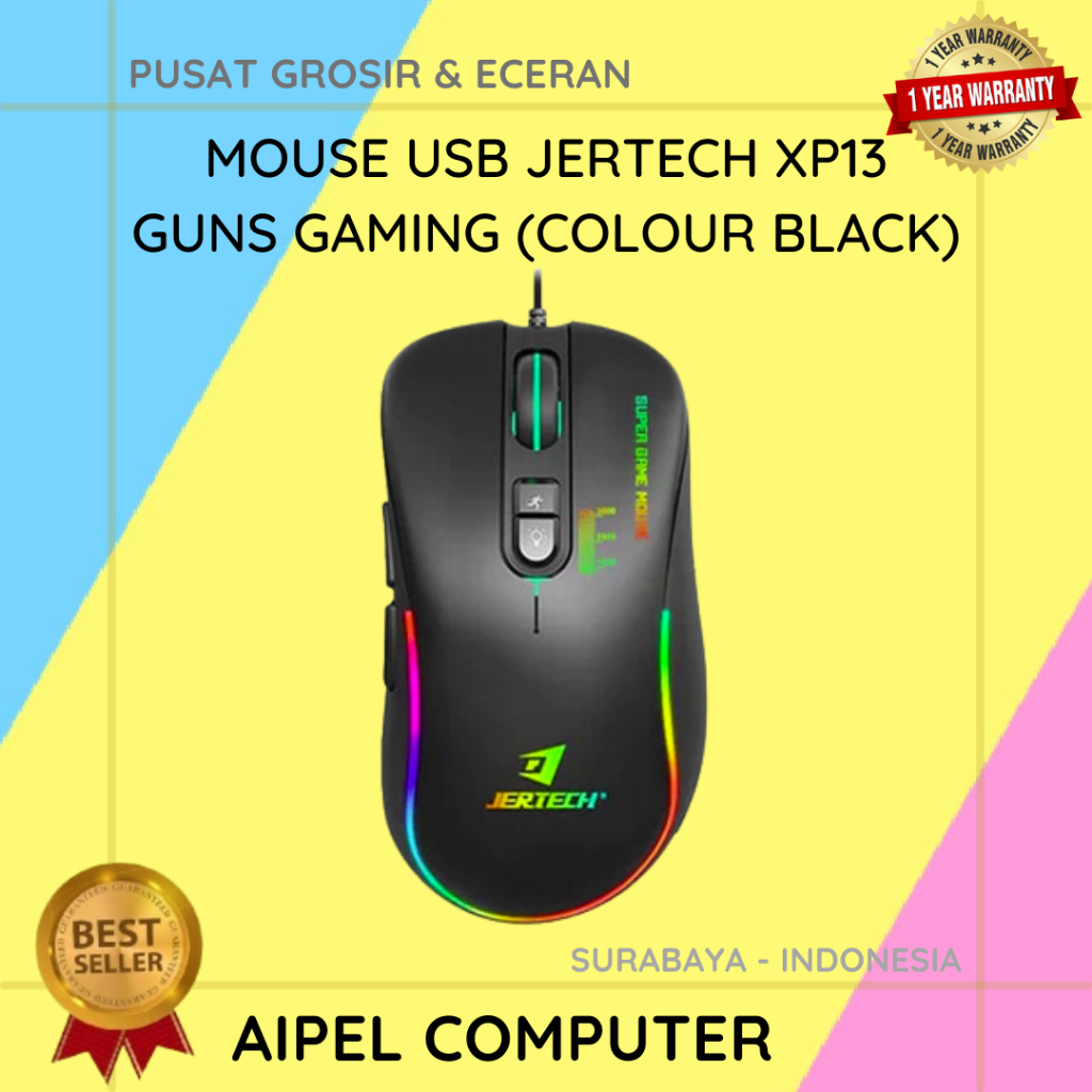 Jual XP13 | MOUSE USB JERTECH XP13 GUNS GAMING (COLOUR BLACK) | Shopee ...