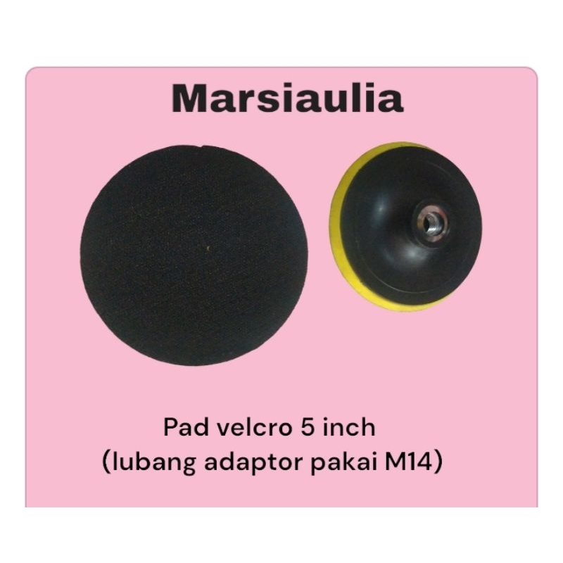 Jual Pad velcro 5 inch pad poles ( lubang adaptor pakai M14 ) | Shopee ...