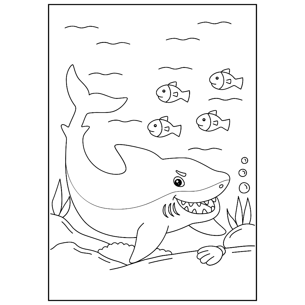 Jual LEMBAR SKETSA MEWARNAI TEMA IKAN HEWAN LAUT / MAINAN EDUKASI ...