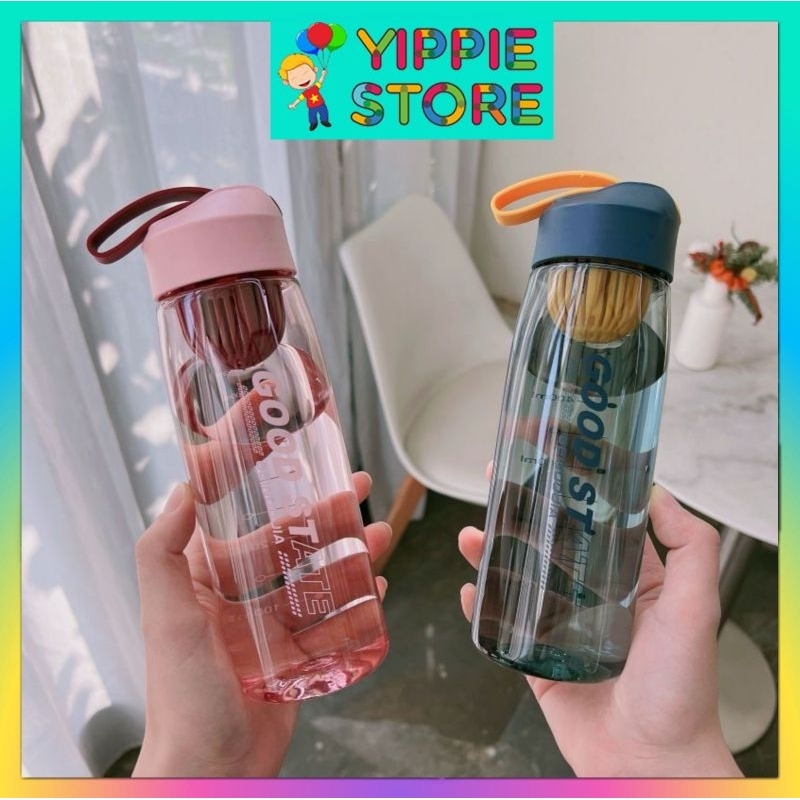Jual YIPPIE - Botol Air Minum Plastik Aesthetic Water Bottle Botol Minum Portable Olahraga ...