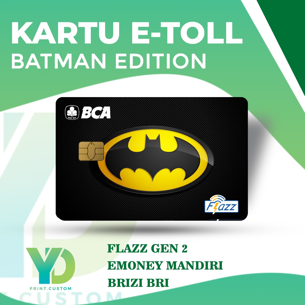Jual Kartu Flazz Gen 2, emoney, Brizi, Edisi Batman Keren | Shopee ...
