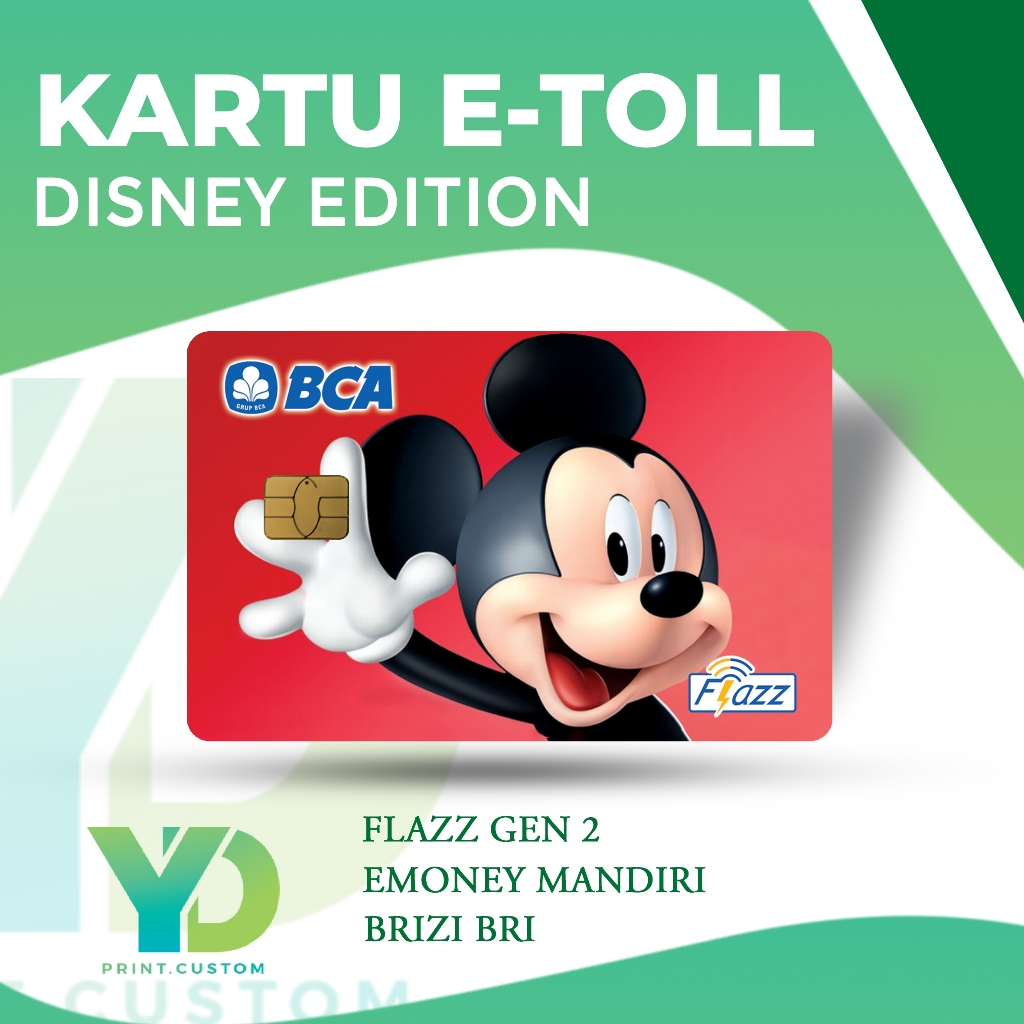 Jual Kartu FLAZZ EMONEY BRZI edition Disney Terbaru Saldo nol | Shopee ...