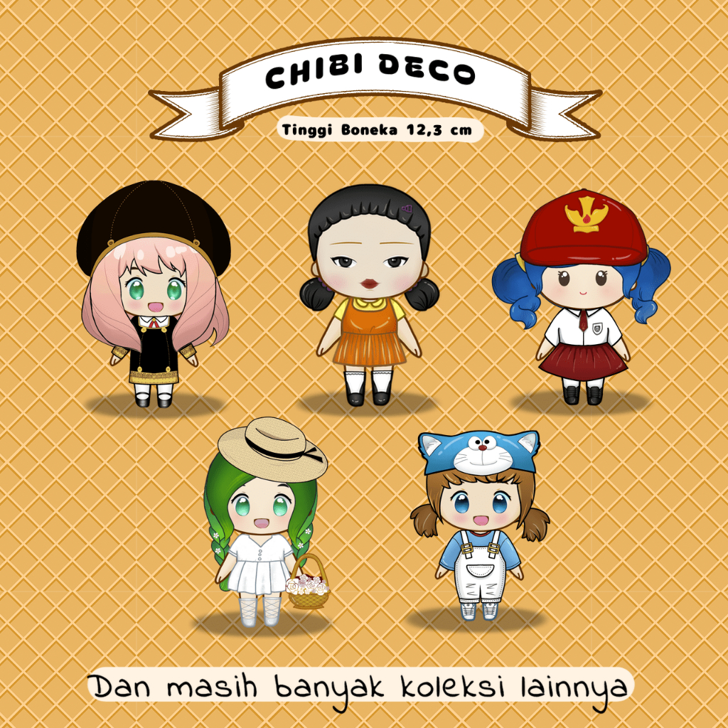 Jual ArtDenpe - [CHIBI DECO] Premium Paper Doll | Mainan Bongkar Pasang ...
