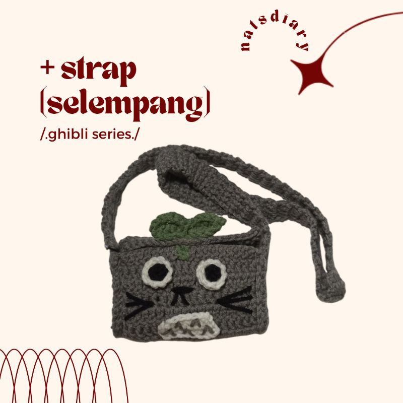 Jual (PO) CROCHET TOTORO DIGITAL CAMERA POUCH || GHIBLI DIGICAM CASE ...