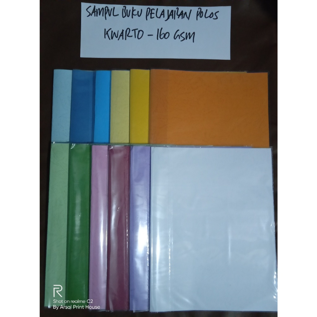 Jual Sampul Buku Pelajaran Polos - Kwarto 160 GSM | Shopee Indonesia