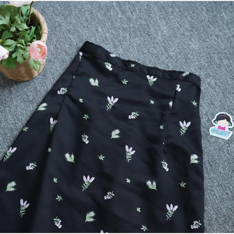 Jual FLORAL SKIRT JUMBO / ROK MOTIF BUNGA / SAKURA PATTERN SKIRT JUMBO ...