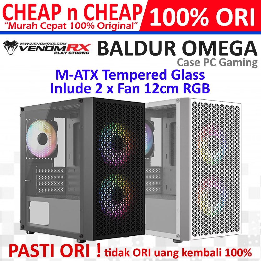 Jual VenomRX Baldur Omega Case Casing PC Komputer Gaming Venom RX ...