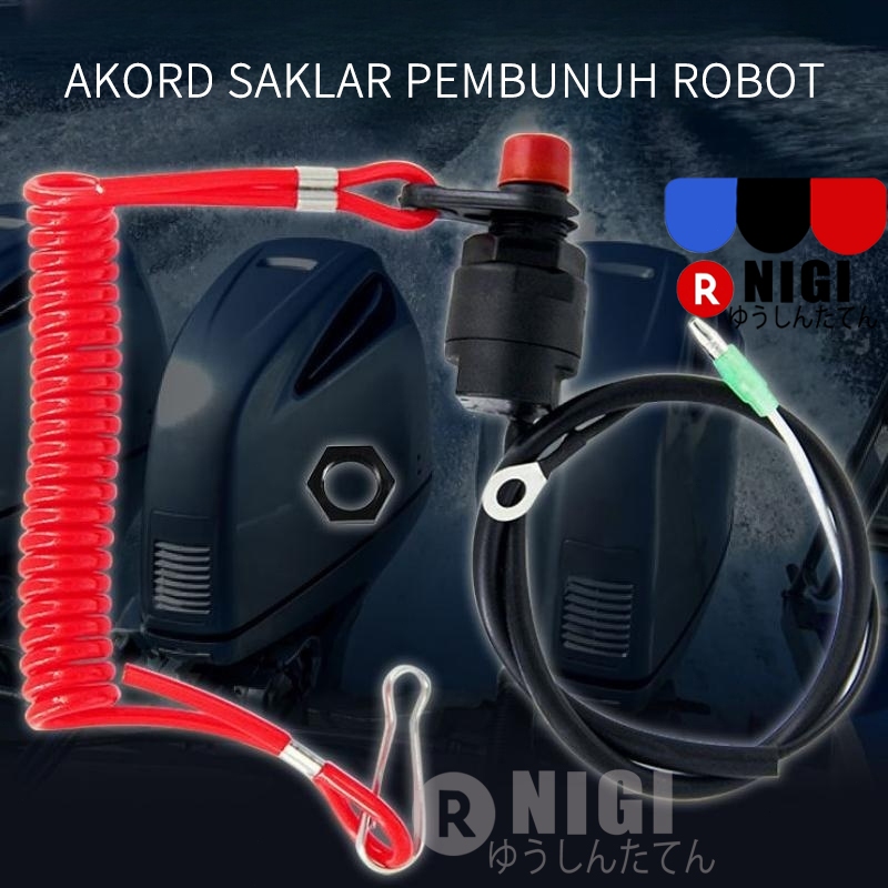 Jual NIGI Set Kill Switch Mesin Outboard Perahu Universal Dengan Tali ...