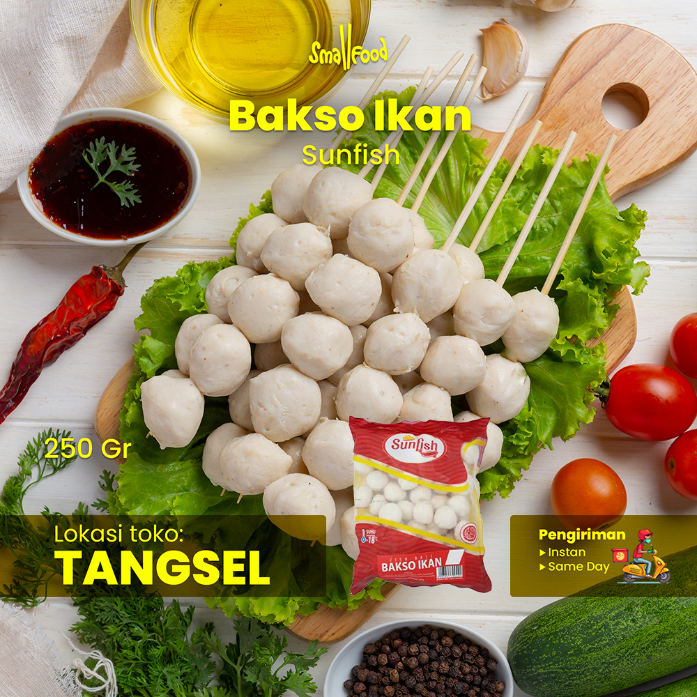 Jual Sunfish Bakso Ikan (M) 250gr / Baso Ikan / Smallfood Frozen Food ...
