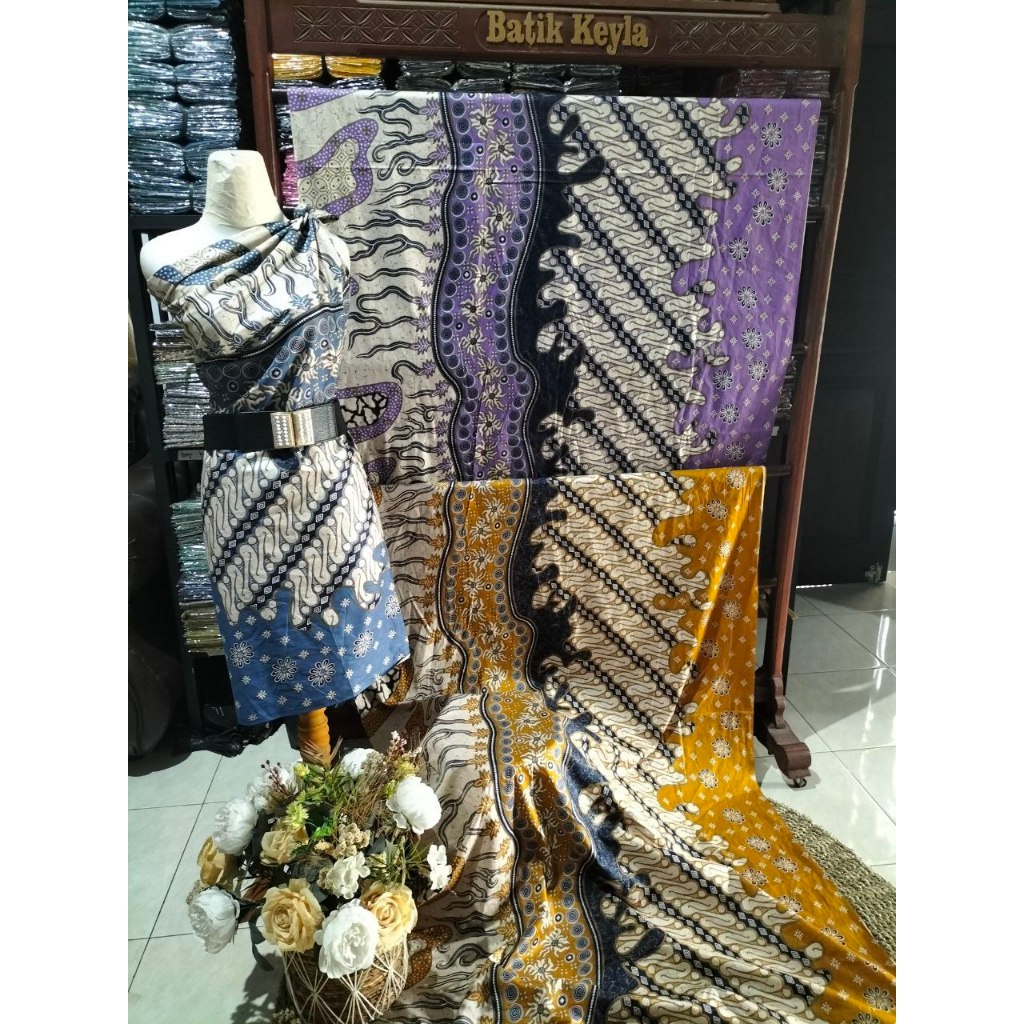 Jual TERBARU Kain Batik Pekalongan TERMURAH Kain Batik Katun Printing Modern Motif CLARA ...