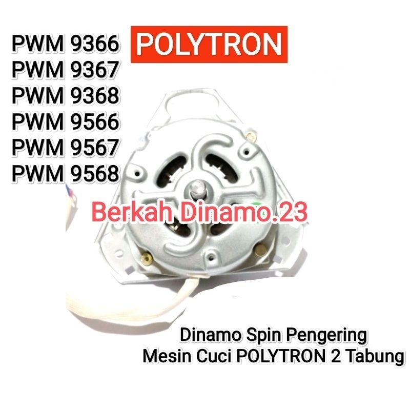 Jual Dinamo Pengering Mesin Cuci Polytron PWM 9366 PWM 9367 PWM 9368 PWM 9566 PWM 9567 PWM 9568 ...
