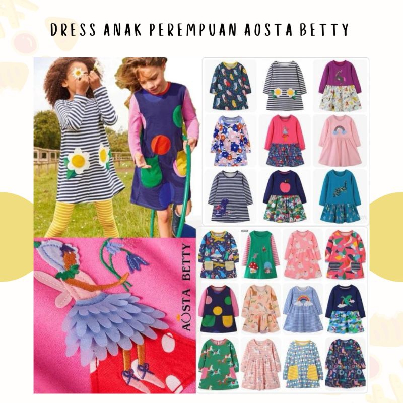 Jual DREES ANAK PEREMPUAN AOSTA BETTY SUPER GEMOY DAN LUCU | Shopee ...
