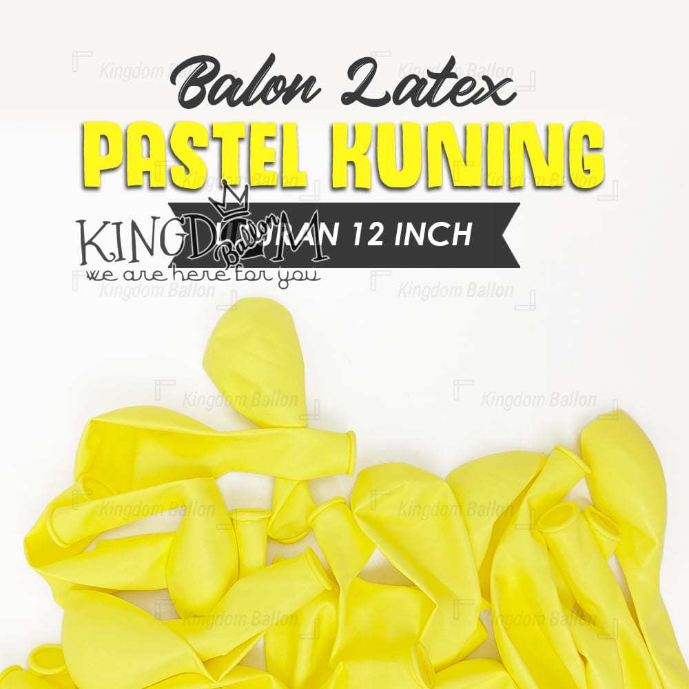 Jual Balon Pastel Kuning / Balon Latex Macaron / Balon Doff Pastel ...