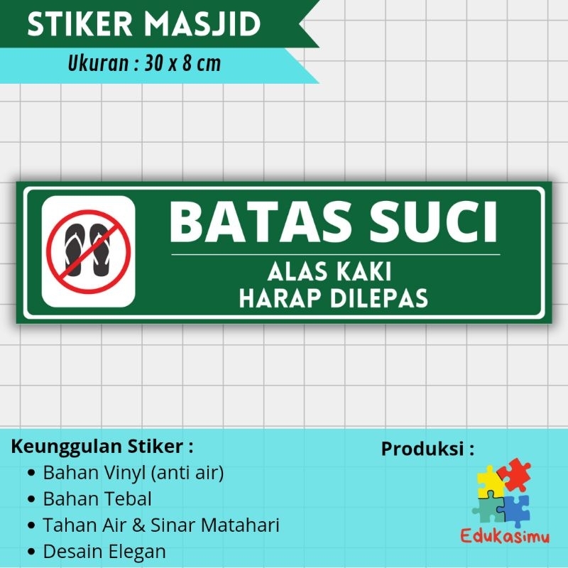 Jual STIKER BATAS SUCI | Shopee Indonesia