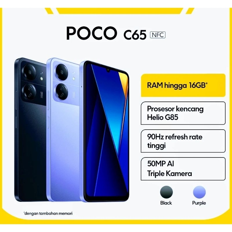 Jual poco c65 8/256gb Baru resmi No repack | Shopee Indonesia