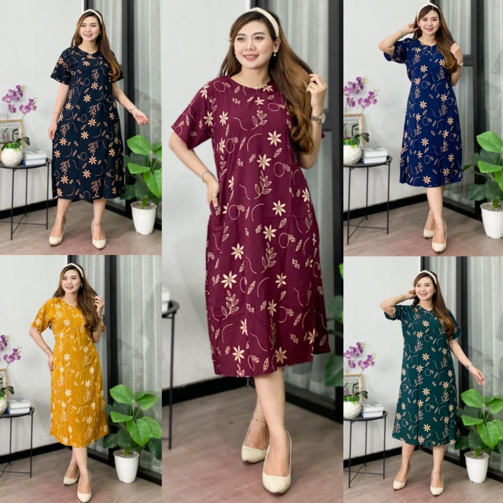 Jual Daster Wanita Terbaru Rayon Busui Resleting Depan - Baju Tidur ...