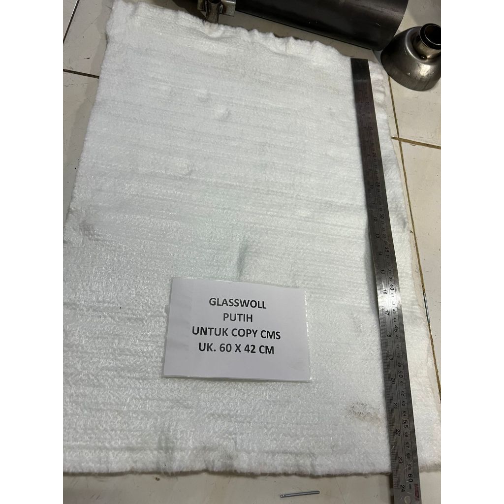Jual GLASSWOOL GASBUL PUTIH ANTI PANAS KENALPOT COPY CMS 60X42 cm ...