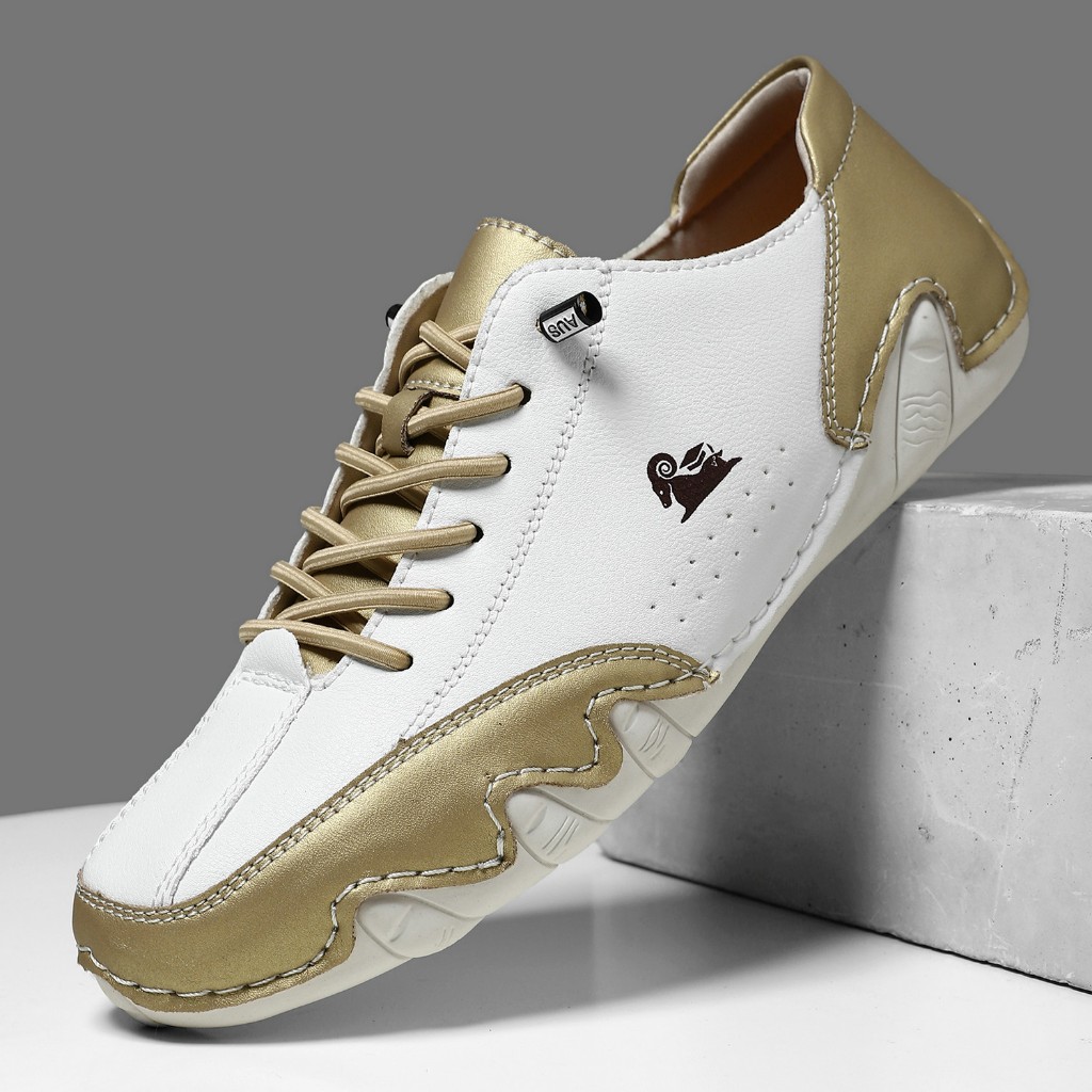 Jual 100% Kulit Original Sepatu Pantofel Pria Sneakers Formal Tali ...